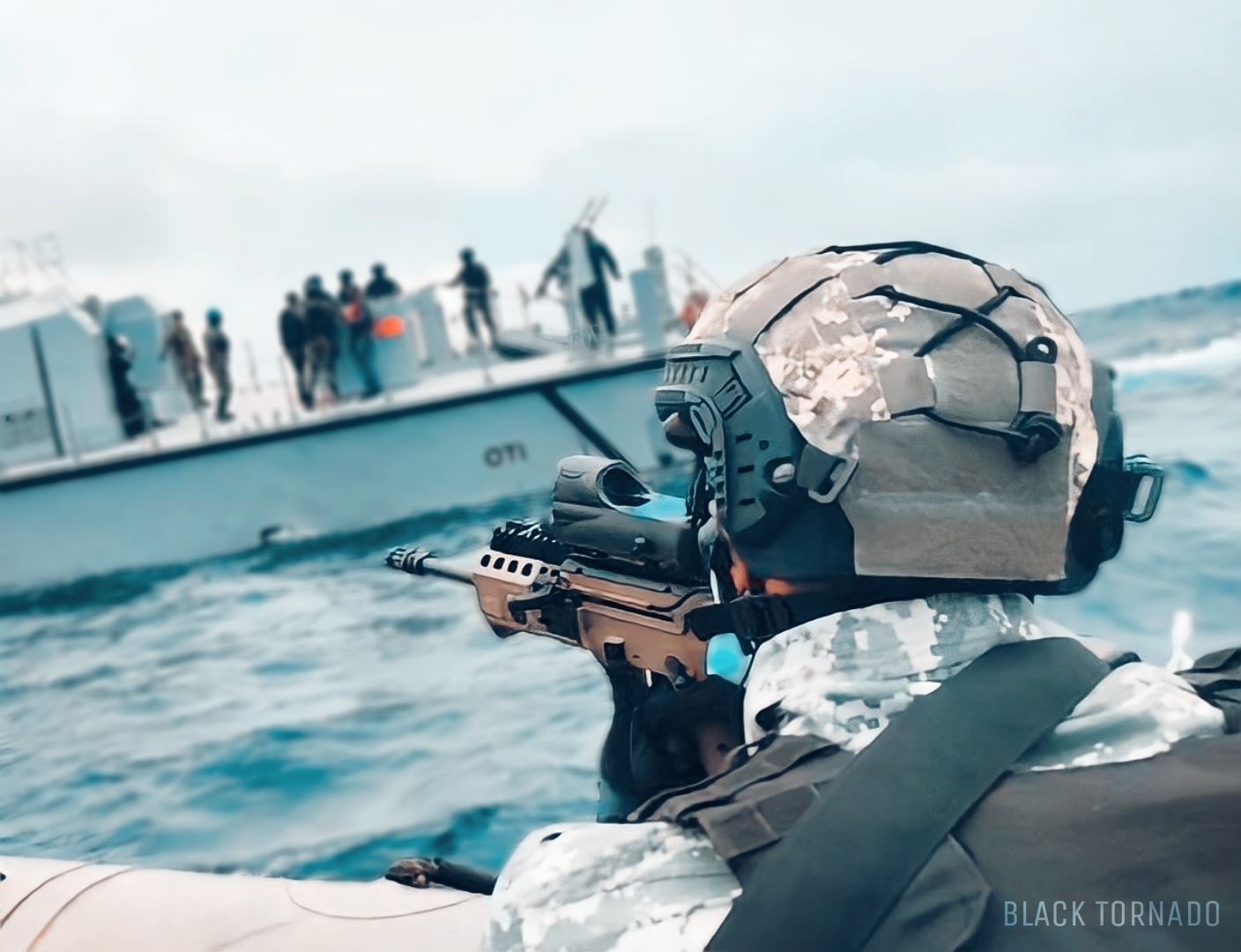 Indian Navy MARCOS with IWI X-95, MEPRO MOR Red Dot Sight, and Tata ...