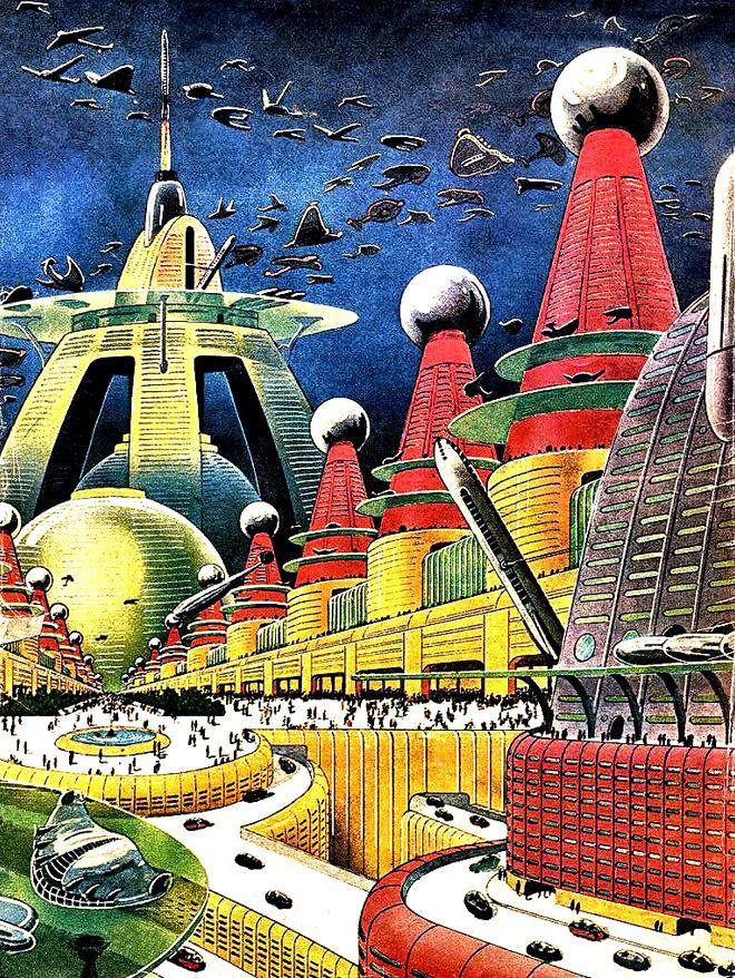 Frank R. Paul City of The Future, 1942. - MyConfinedSpace