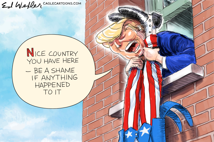 Trump Shakes Down Uncle Sam - MyConfinedSpace