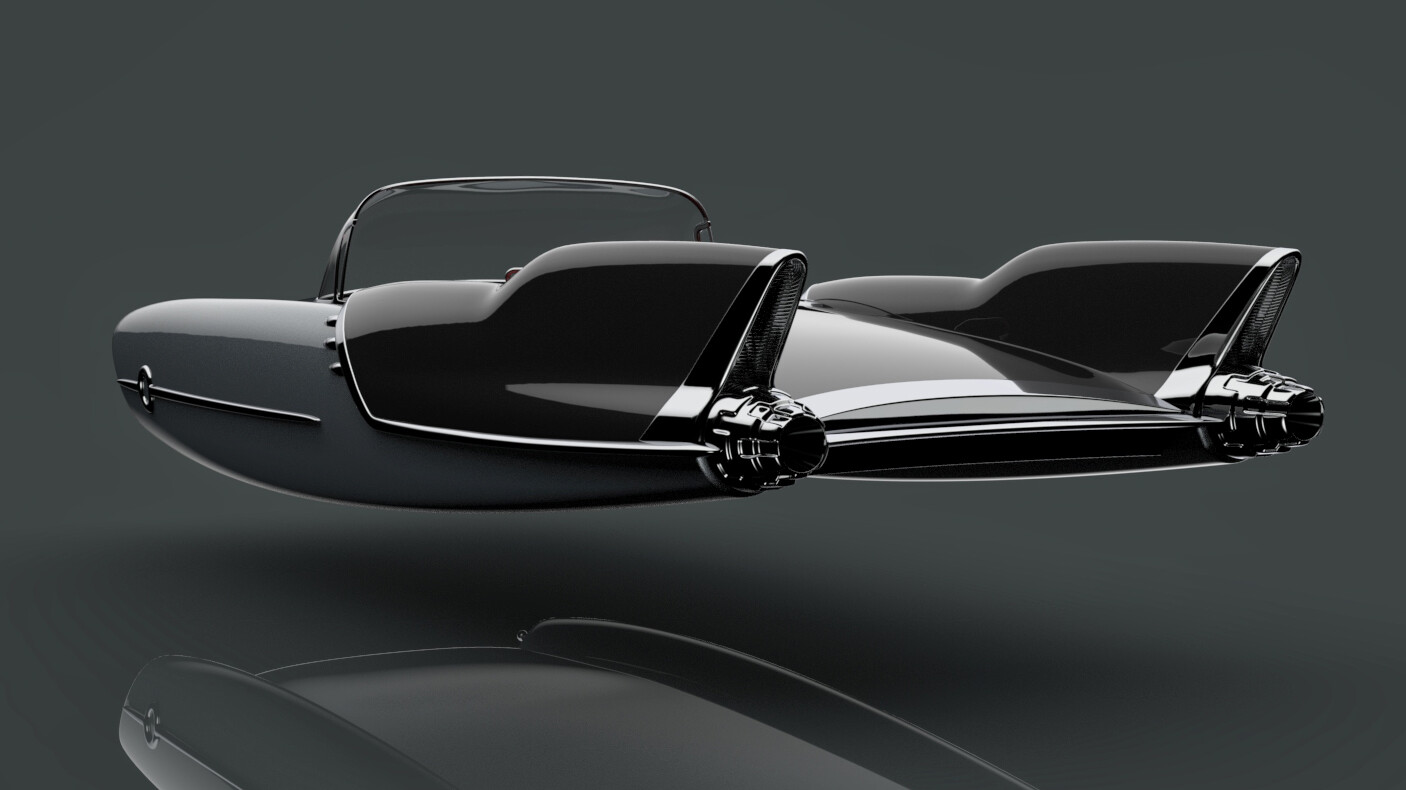 Retro Cosmic Car by Kevin Shull - MyConfinedSpace