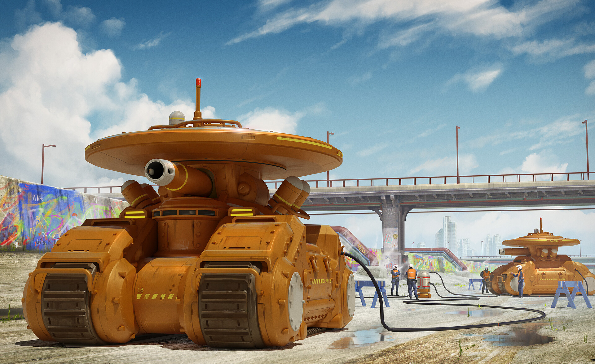 Heavy Radar Tanks by Colin Geller - MyConfinedSpace