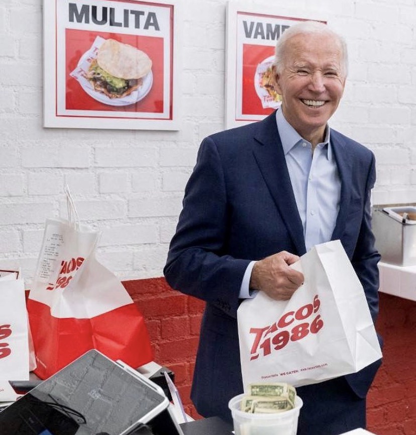 President Biden stopped for tacos at our friends place in LA yesterday ...