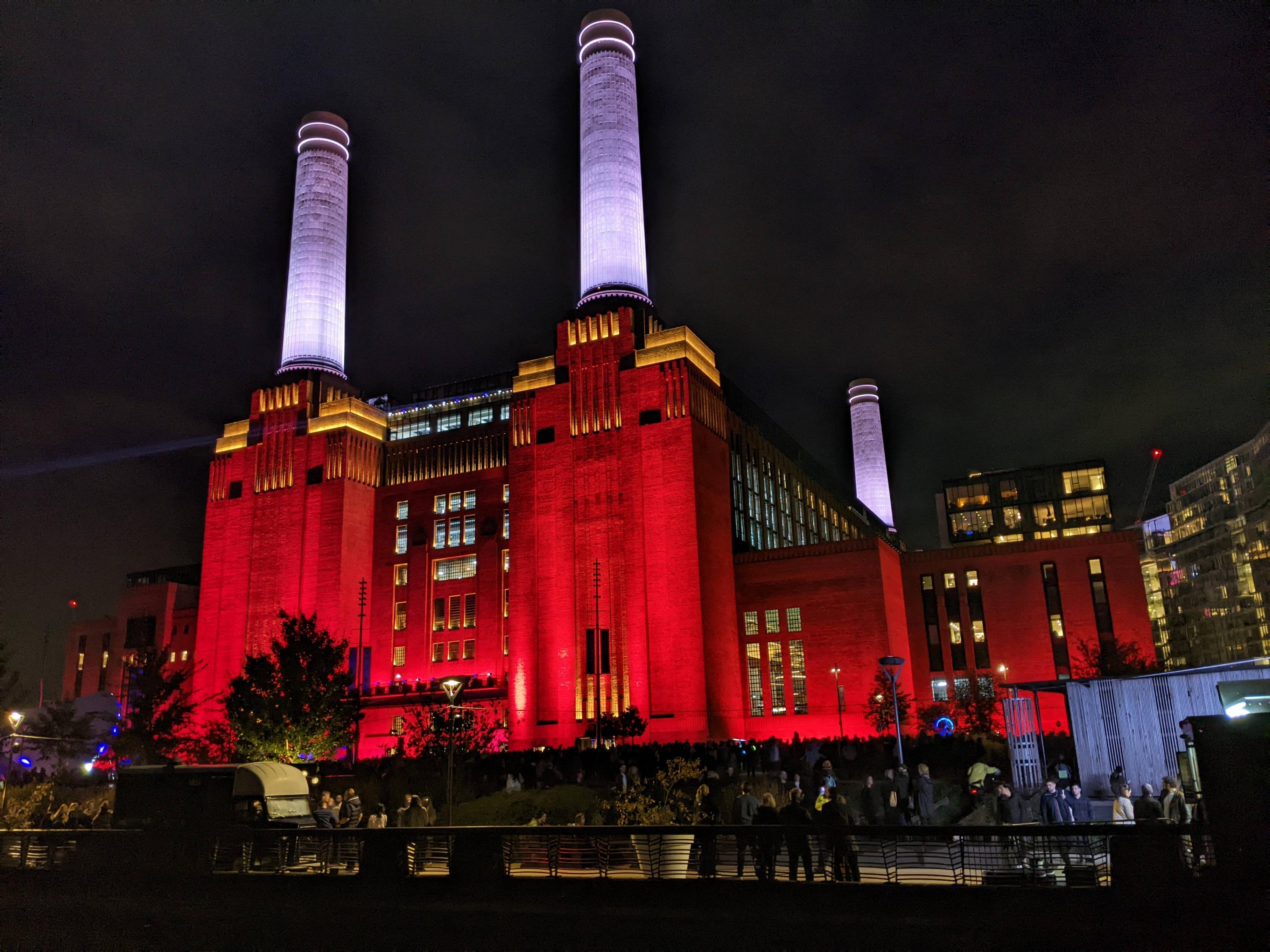 Ominous sign when your local power station changes its colour scheme ...