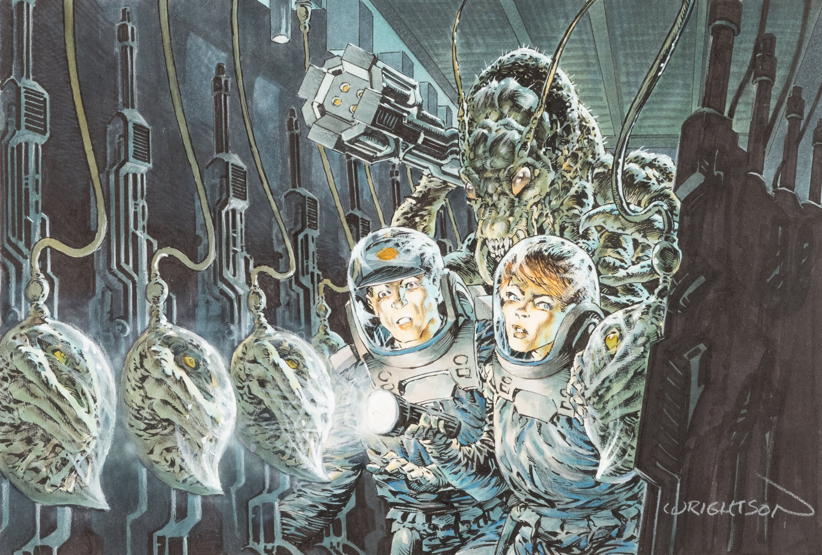 “Space Truckers” Production Art (mid-1990s) by Bernie Wrightson ...