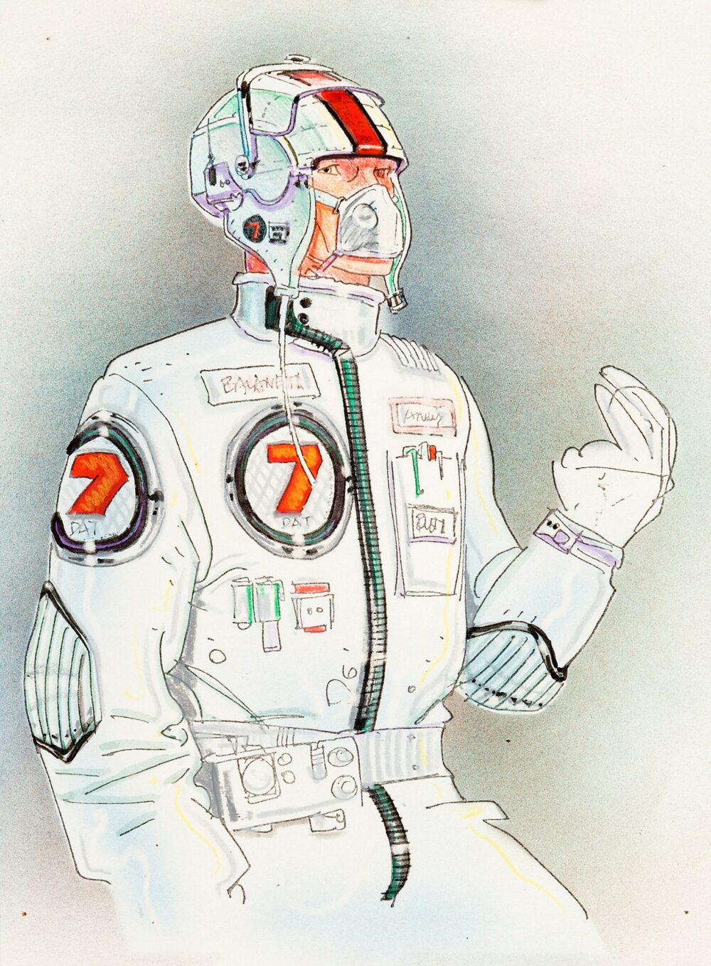 TRON concept art (1982) by Moebius (Jean Giraud) and colored by Peter ...