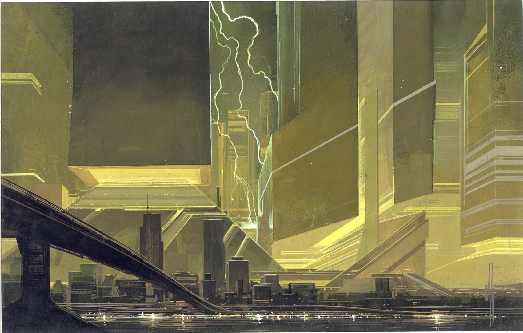 “Blade Runner” concept art by Syd Mead (1982) - MyConfinedSpace