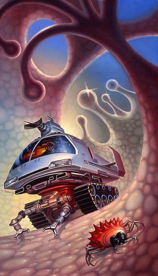 The Microverse cover art,1989, by Alan Gutierrez - MyConfinedSpace