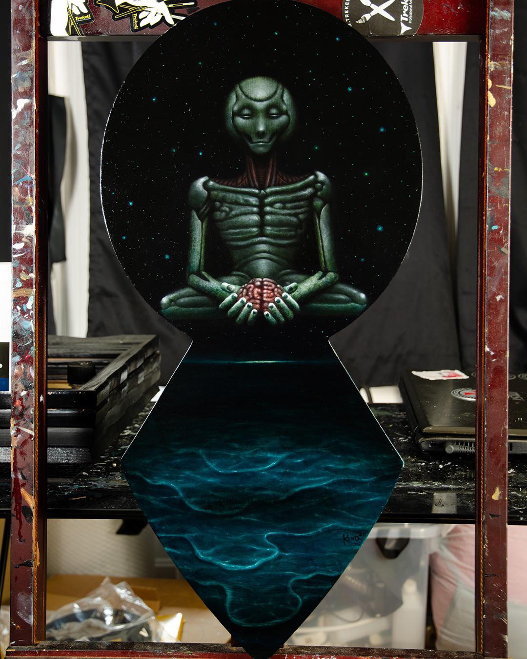 FLOAT ON, Oil painting by Me - MyConfinedSpace