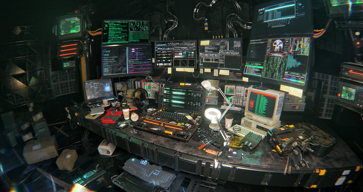 Insane workstation by Zaki on Behance - MyConfinedSpace