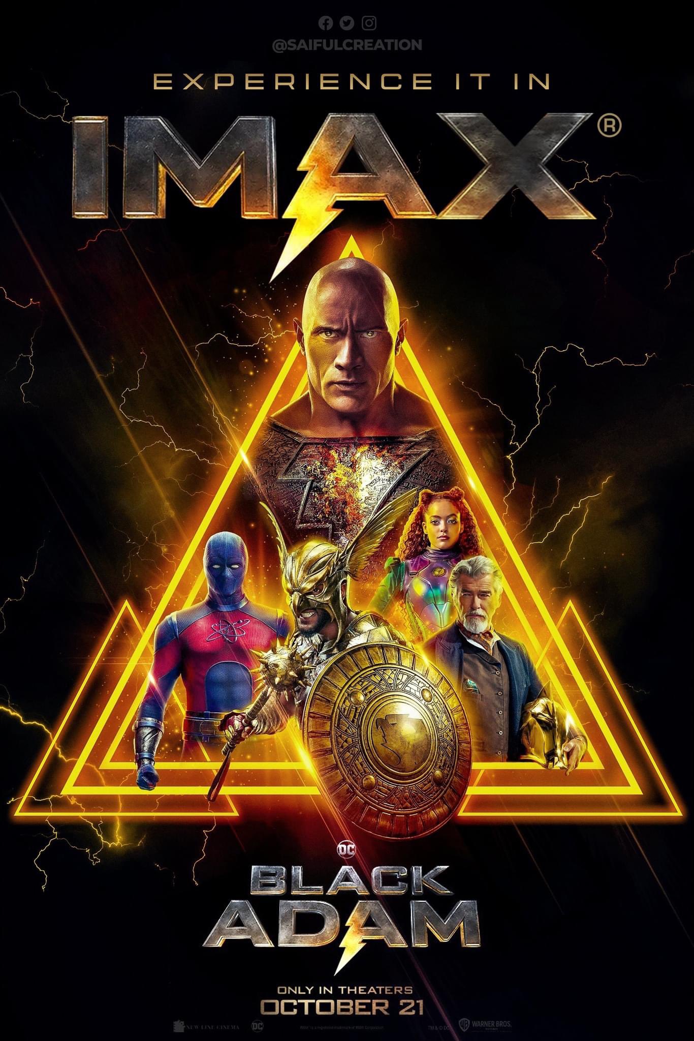 Black Adam an another IMAX Poster (2022) - MyConfinedSpace