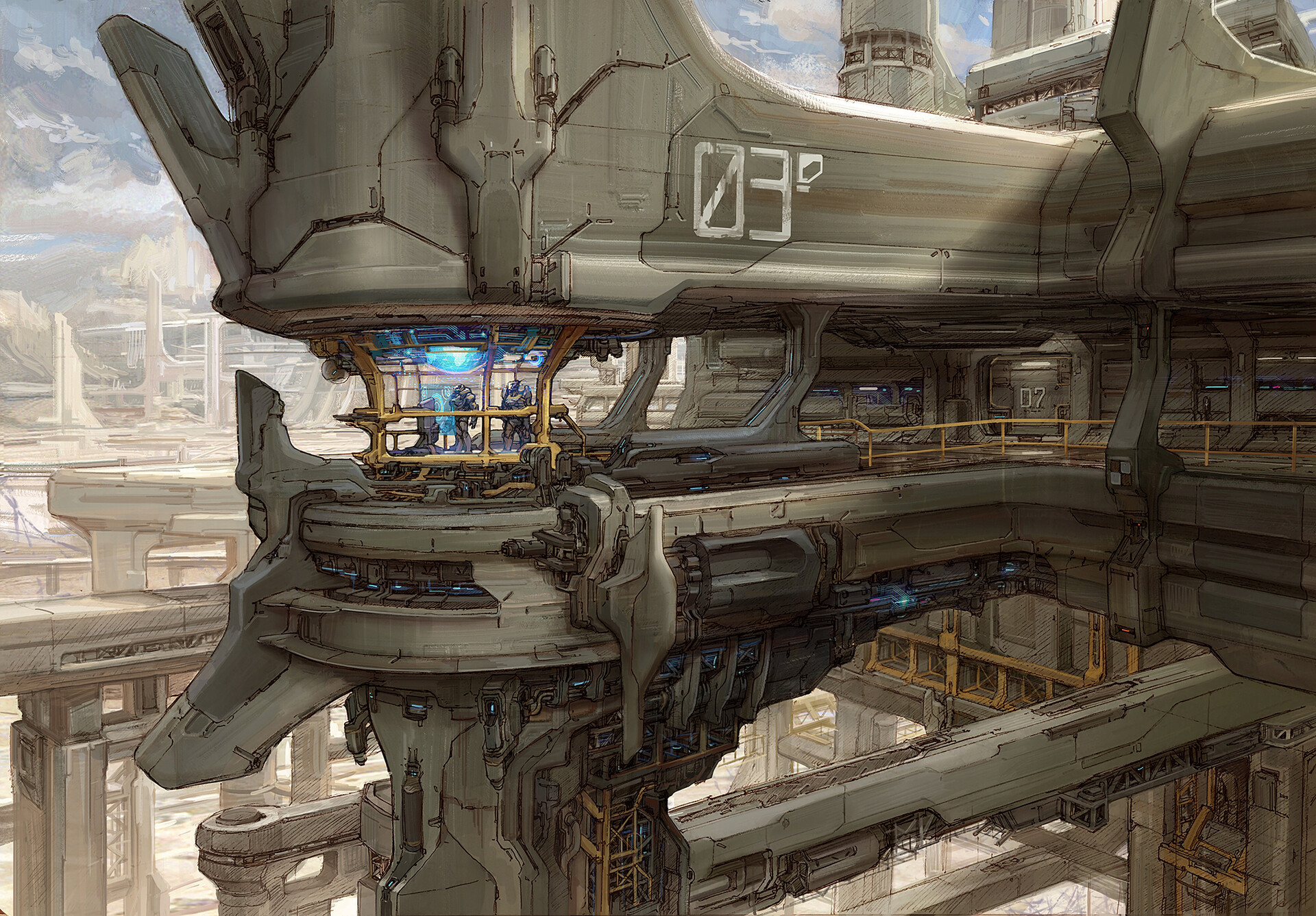 Sci Fi Structure HD Wallpaper by Won Jun Tae - MyConfinedSpace ...