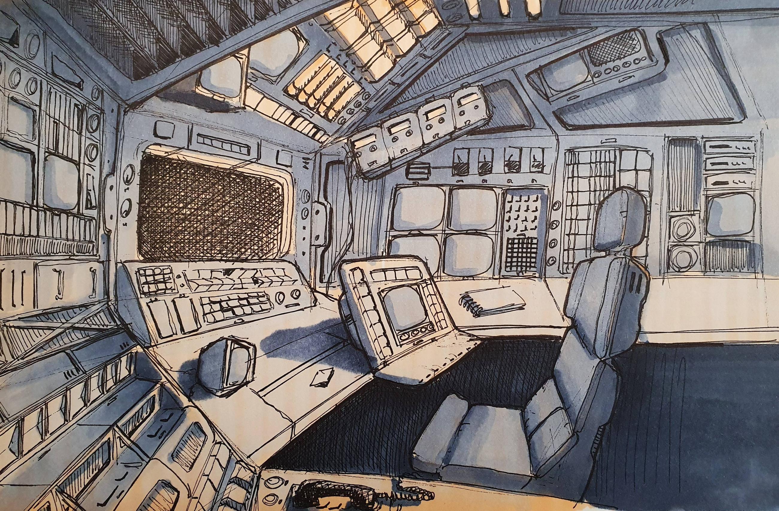 Spaceship cockpit (oc) - MyConfinedSpace