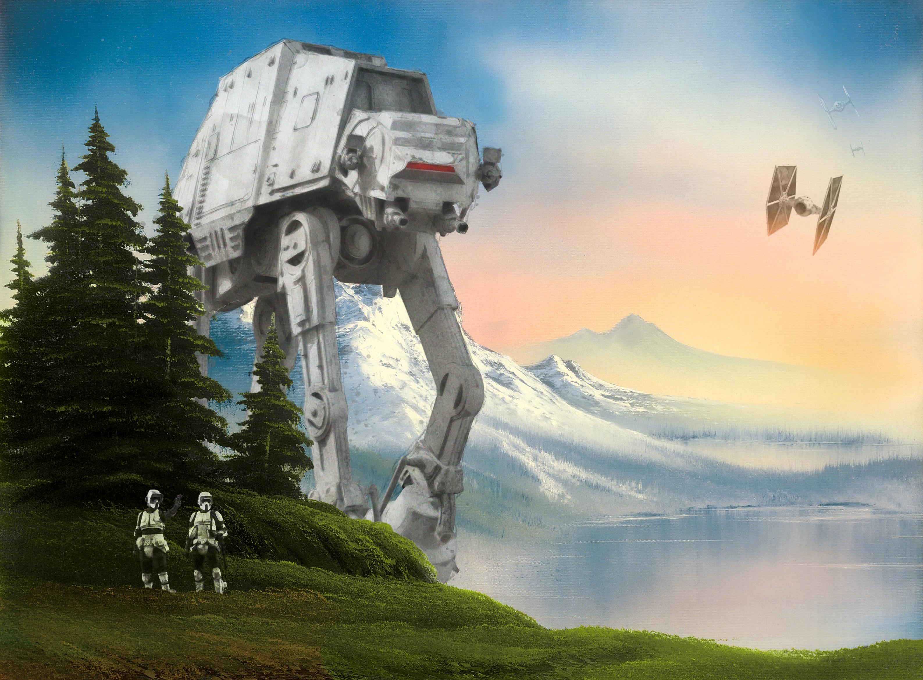 I took this Bob Ross scene and added a few extra details. See if you ...