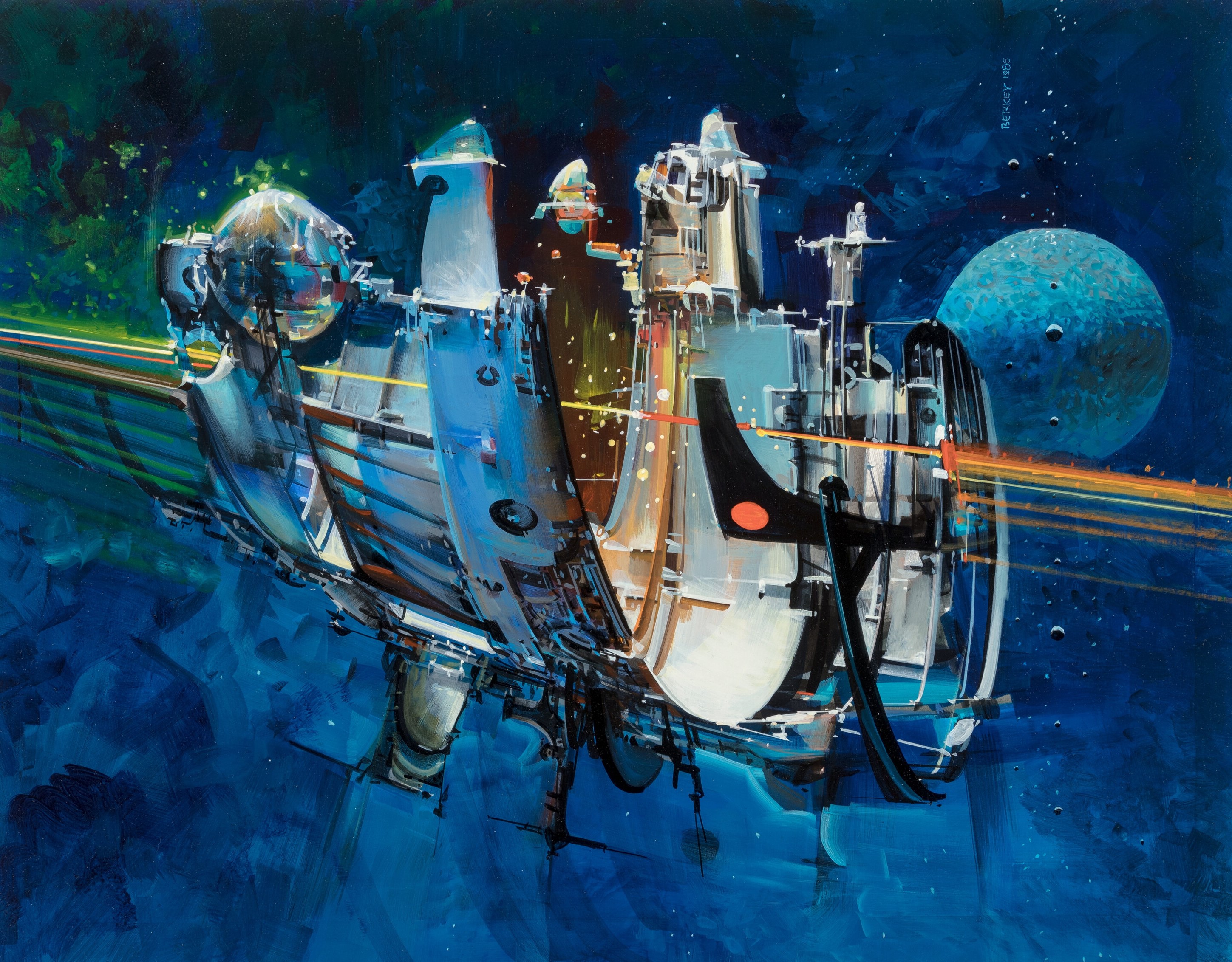 Space Walker, 1985, by John Conrad Berkey - MyConfinedSpace