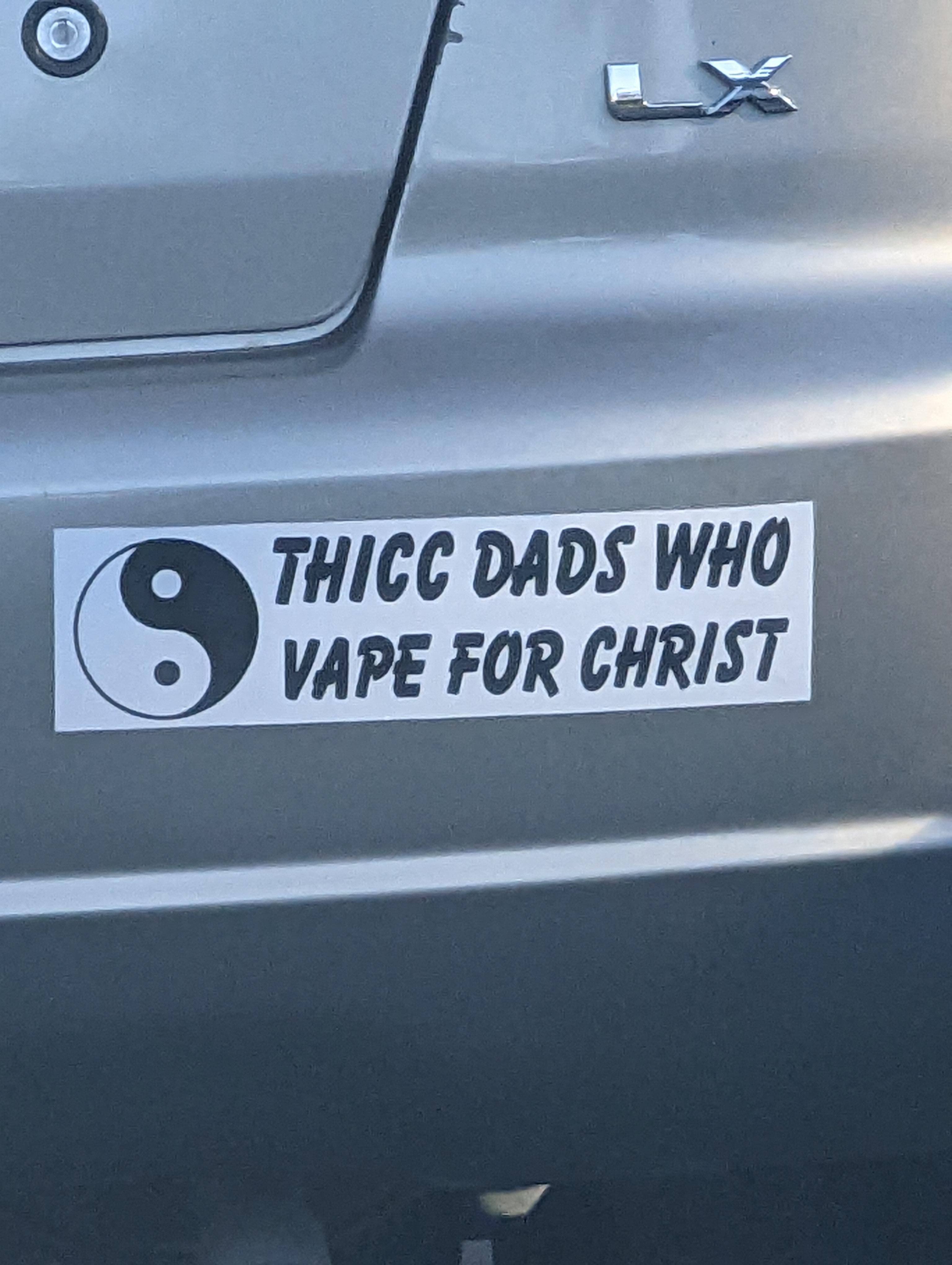 Bumper sticker from my coffee run. - MyConfinedSpace