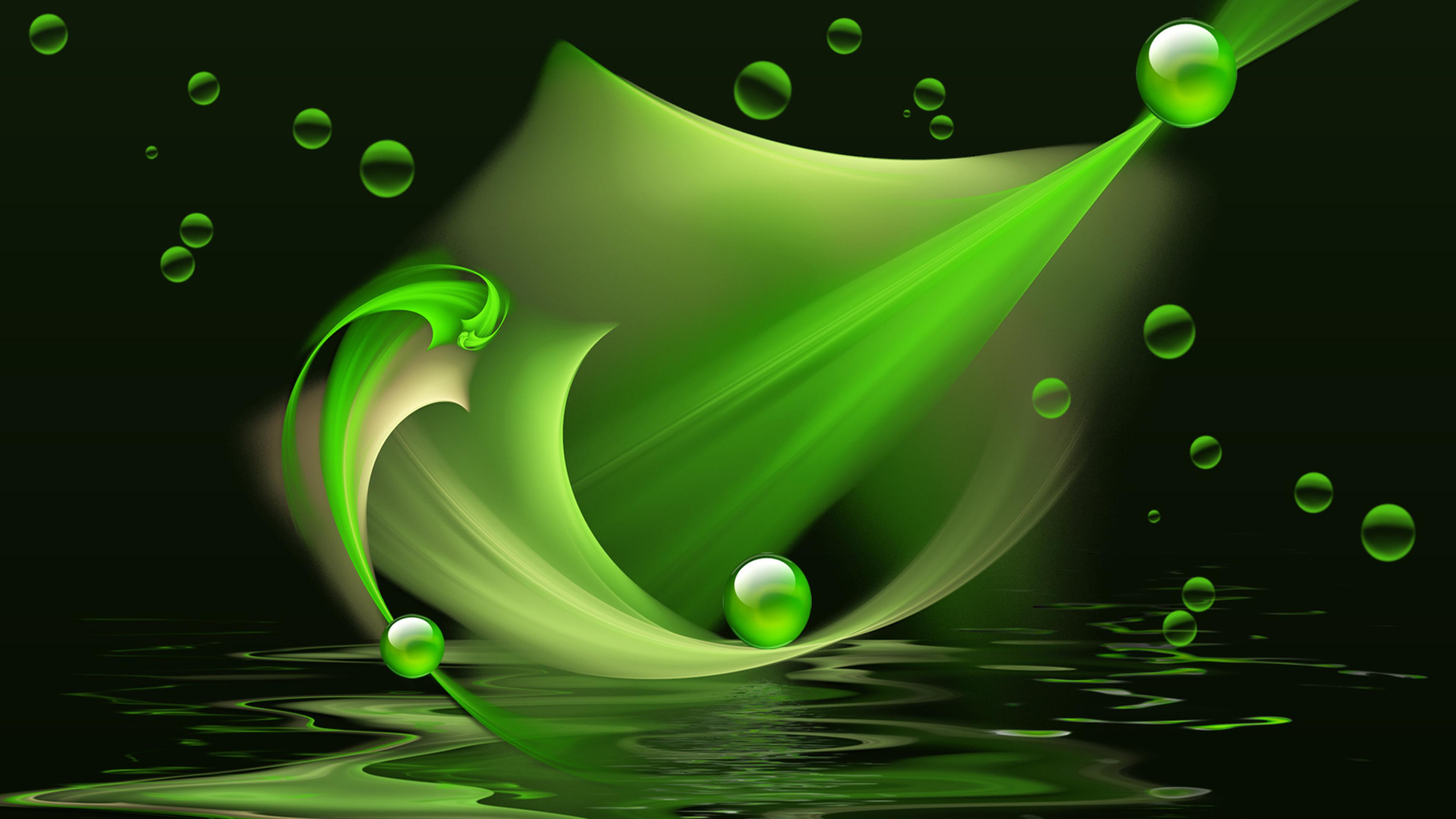 3D Green Wallpaper - MyConfinedSpace