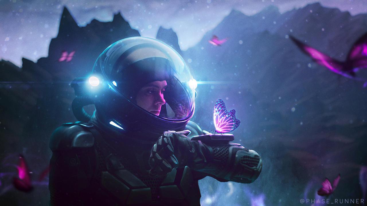 Neon Butterfly by Phase Runner - MyConfinedSpace