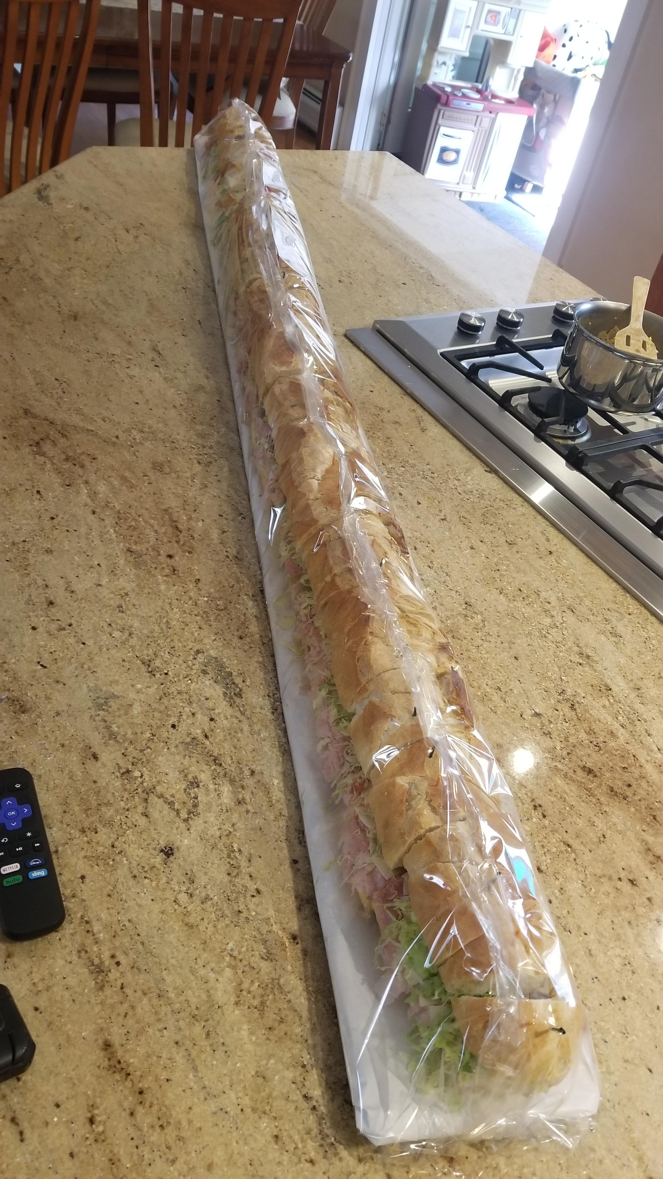 I finally got to buy a 6 ft sandwich… - MyConfinedSpace