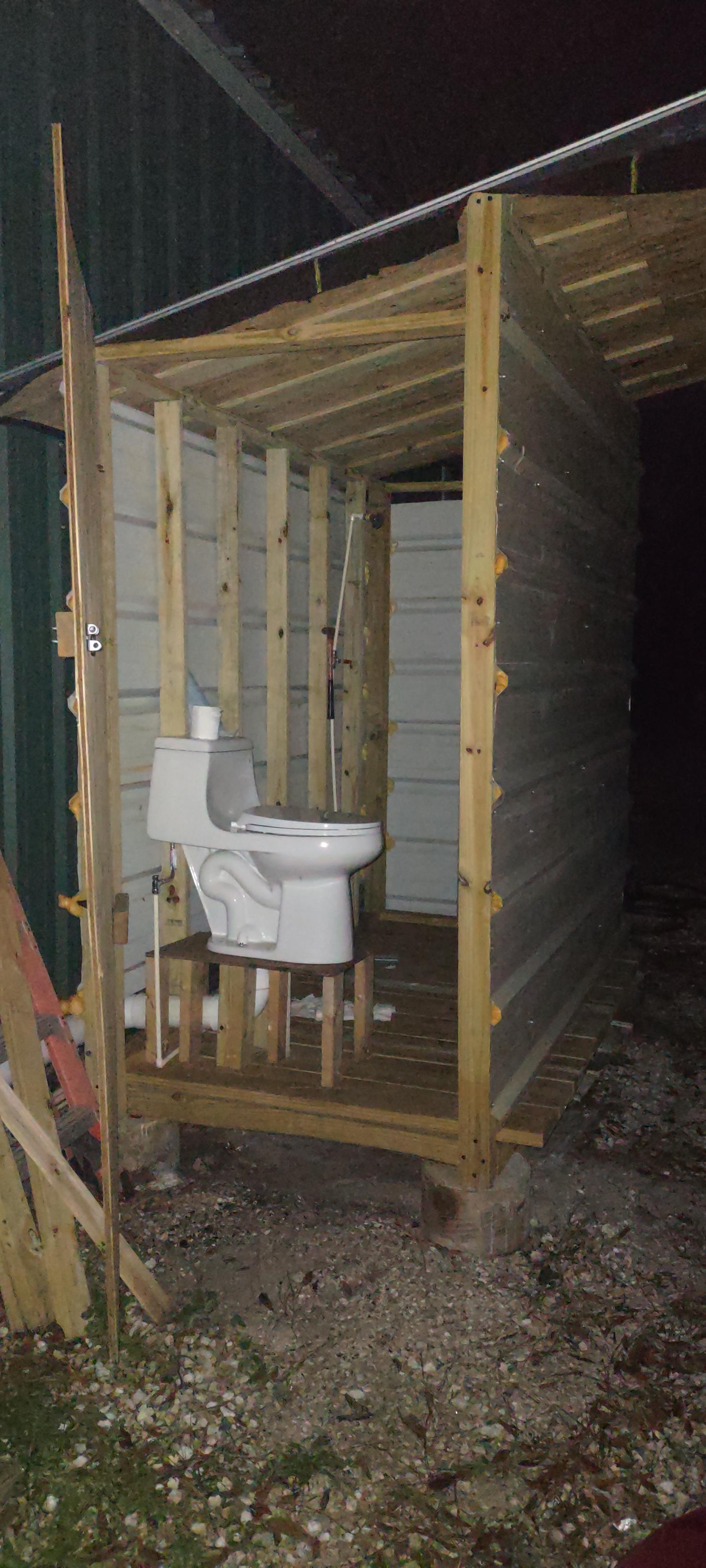 finally done with the outhouse - MyConfinedSpace