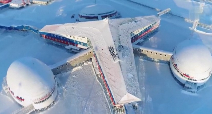 Russian military base in Arctic – ФСБ Арктический трилистник ...