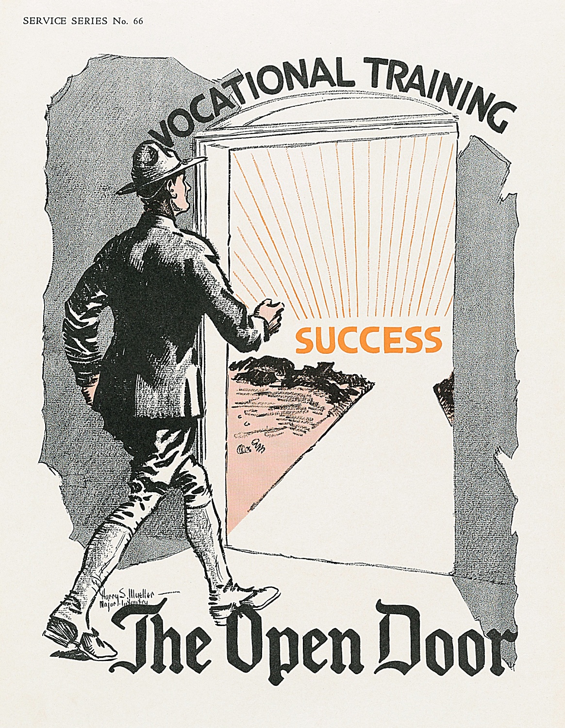 ‘Vocational Training – Success – The Open Door’ (American poster by ...