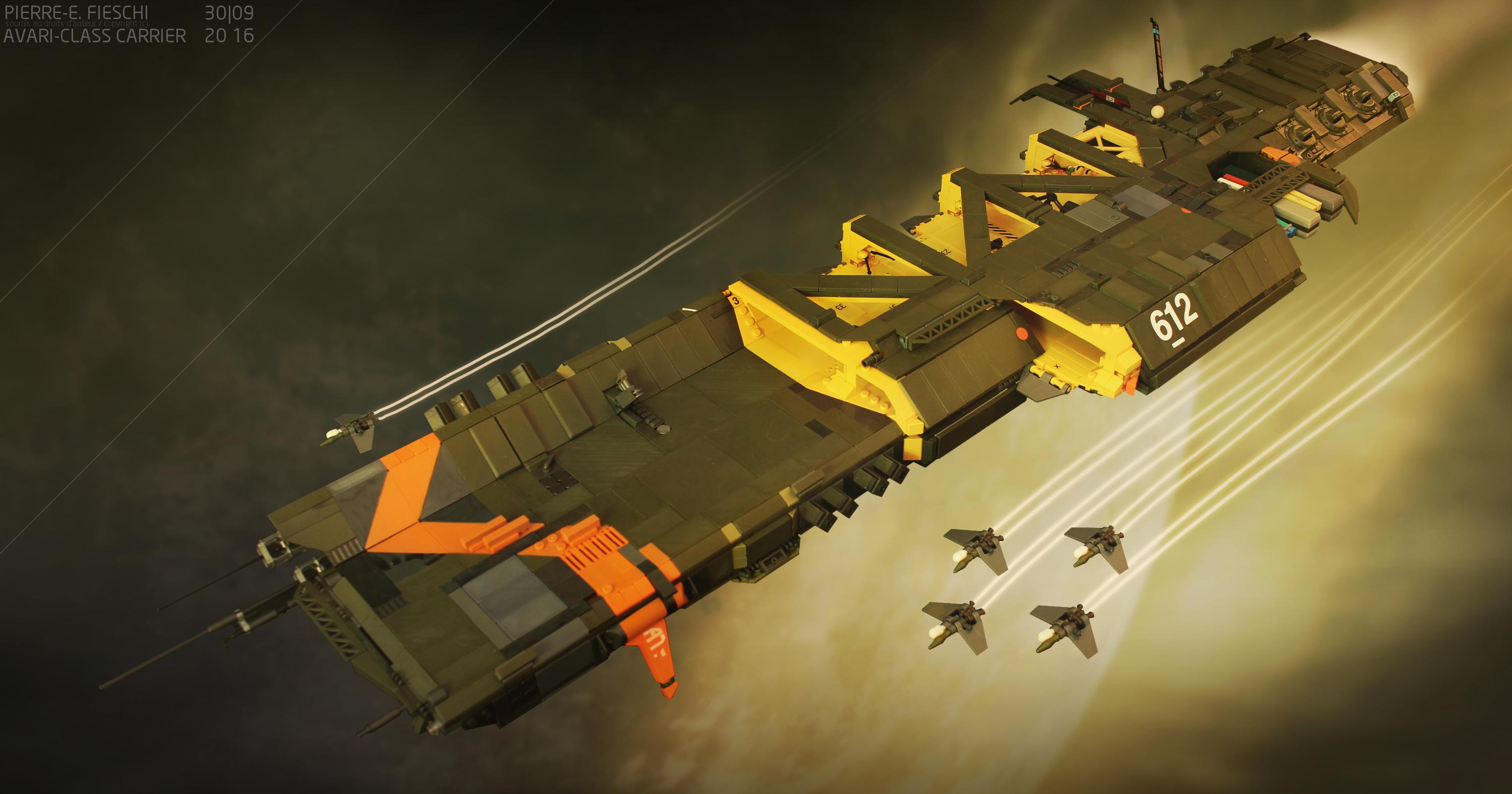 The Avari-class carrier by Pierre E Fieschi - MyConfinedSpace