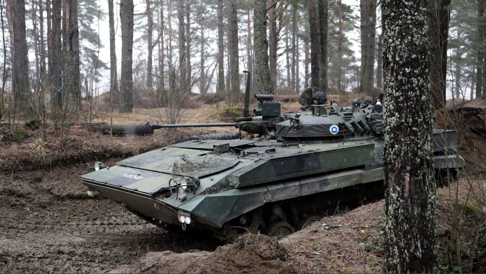 A Finnish Defence Forces BMP-2MD infantry fighting vehicle. - MyConfinedSpace