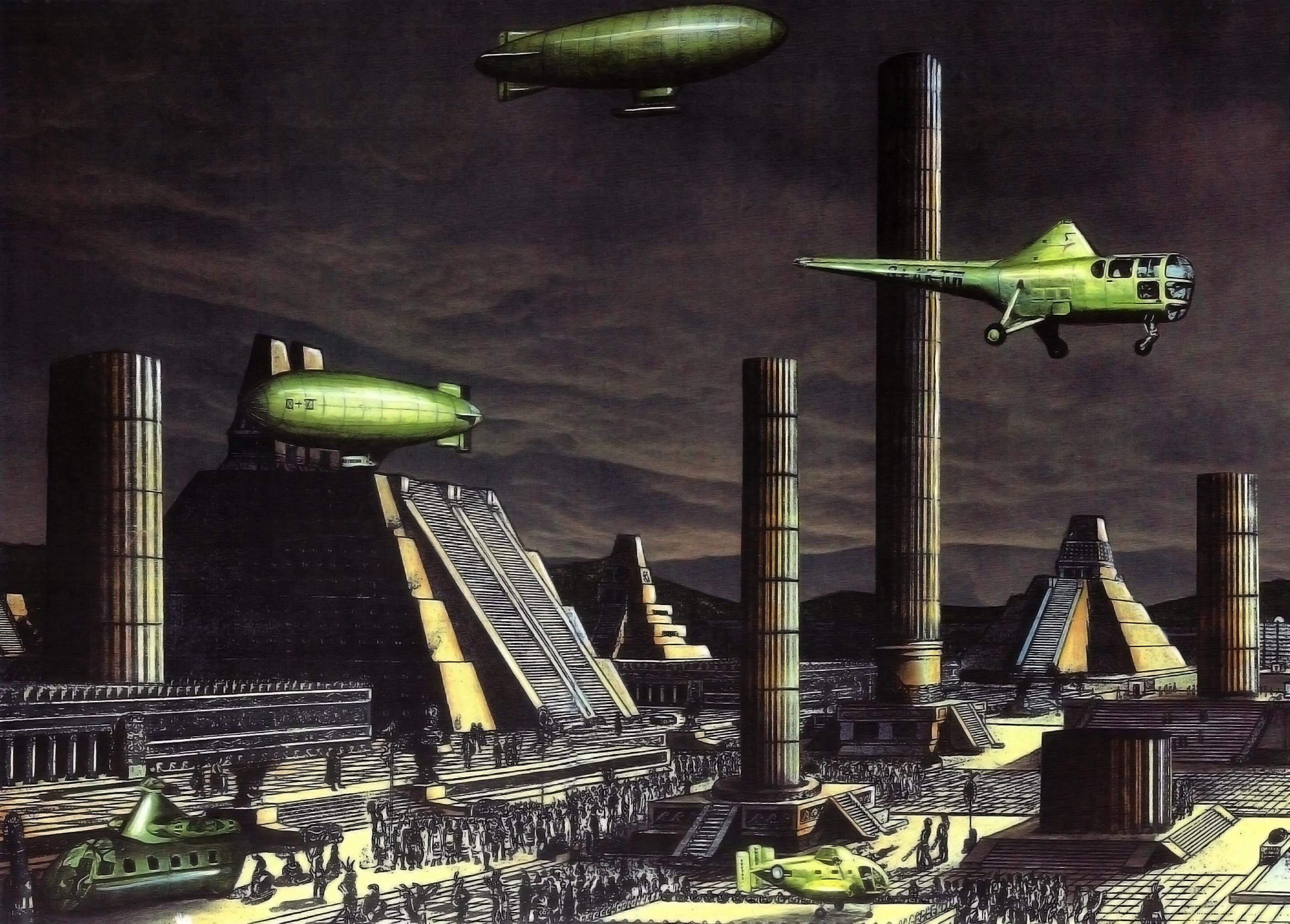 Ancient Futuristic City Collage - MyConfinedSpace