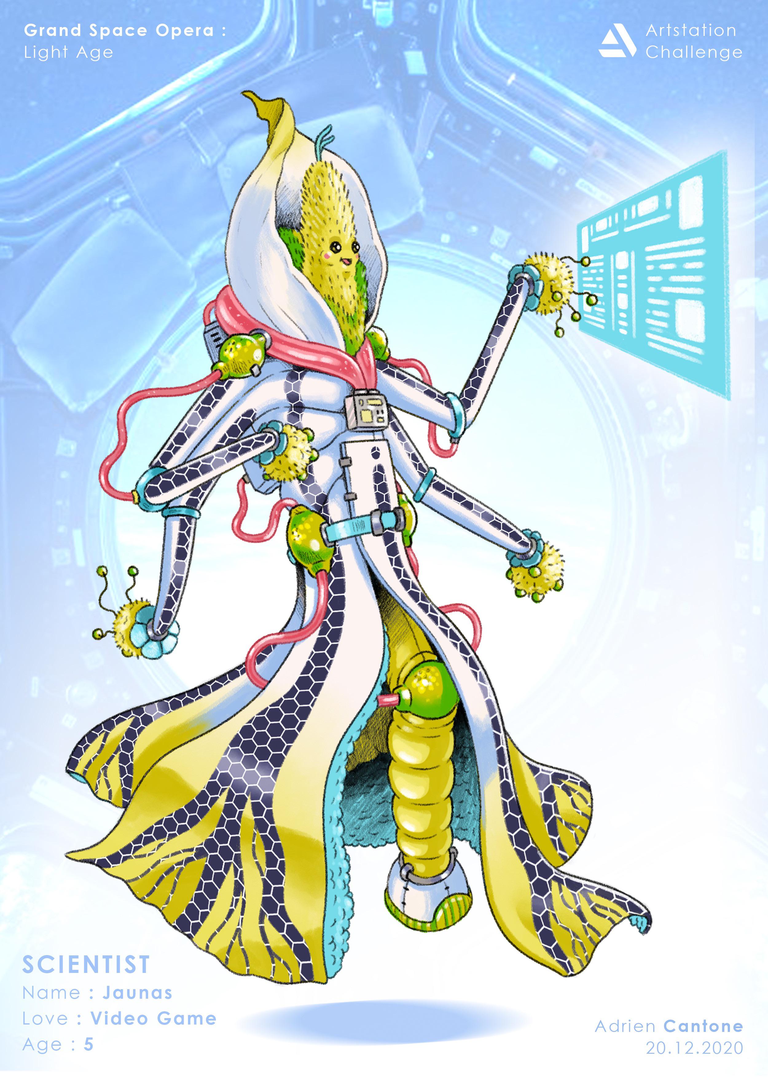 Grand Space Opera character by Adrien Cantone - MyConfinedSpace