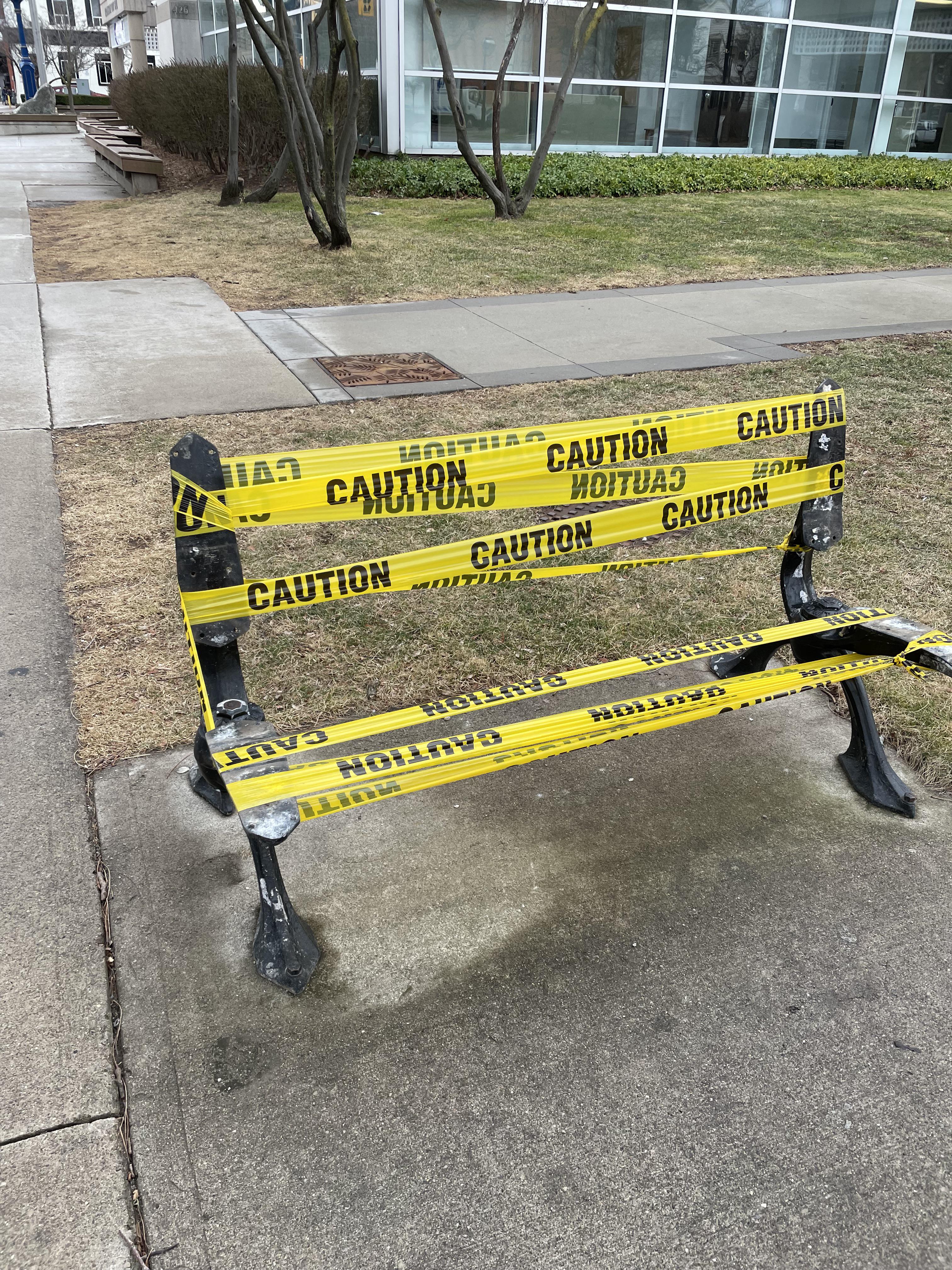 Caution: there is no bench - MyConfinedSpace