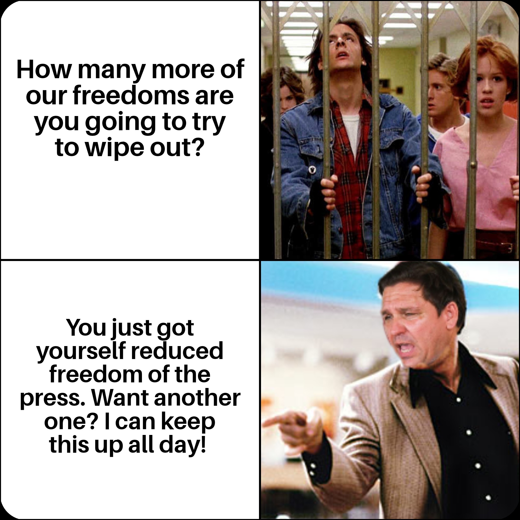 Vice Principal DeSantis heard a ruckus! - MyConfinedSpace