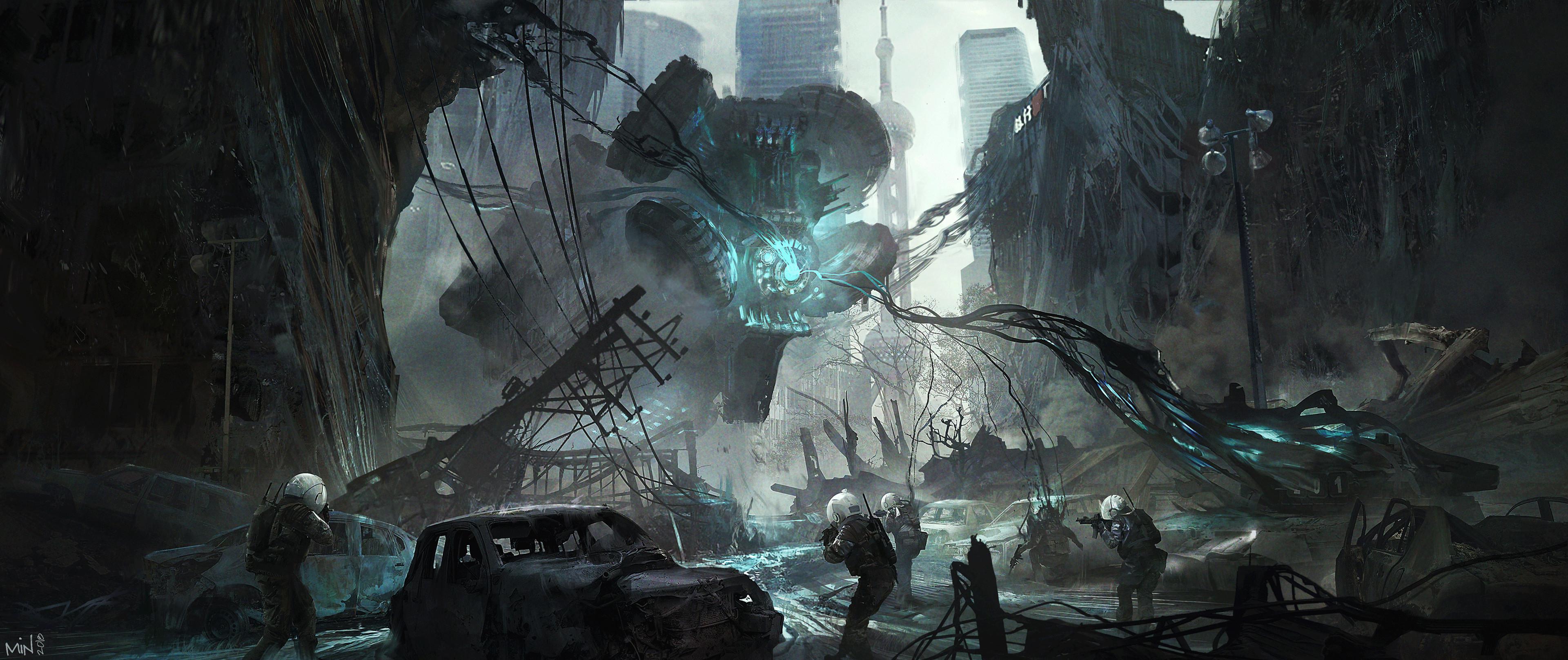 Invasion by artist Min Guen - MyConfinedSpace