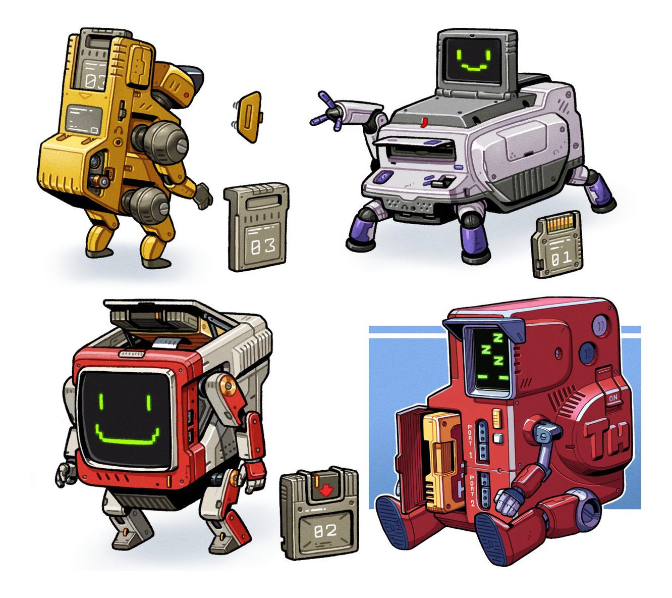 Various Bots by Cameron Sewell - MyConfinedSpace