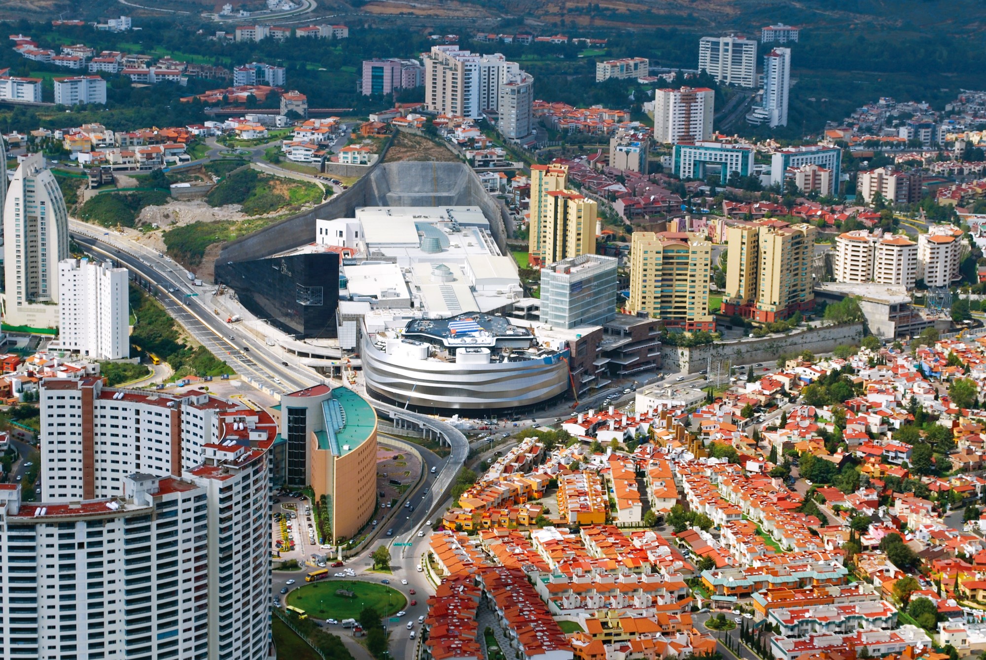 View of Paseo Interlomas shopping center at the Interlomas district in ...