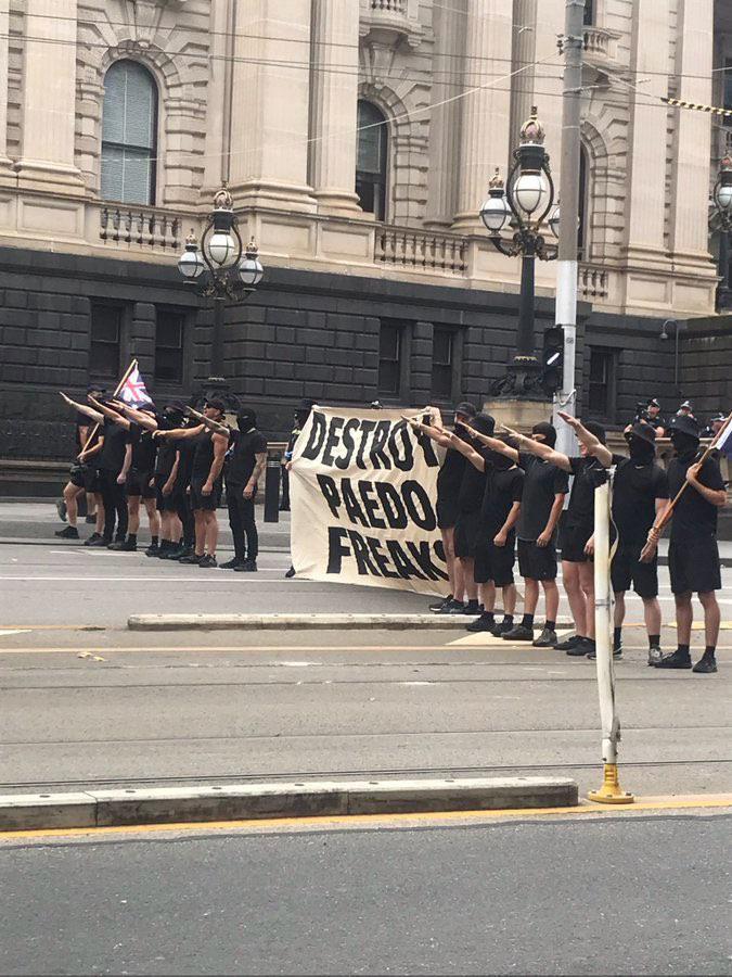 Anti-Trans protesters in Australia this week, marching in support of ...