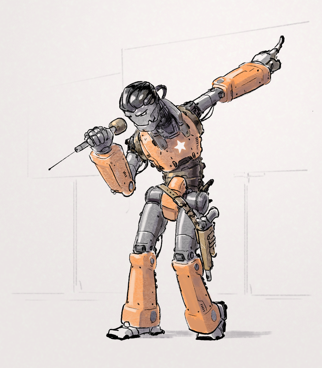[OC] Robot that I drew. (No more any rodots.) - MyConfinedSpace