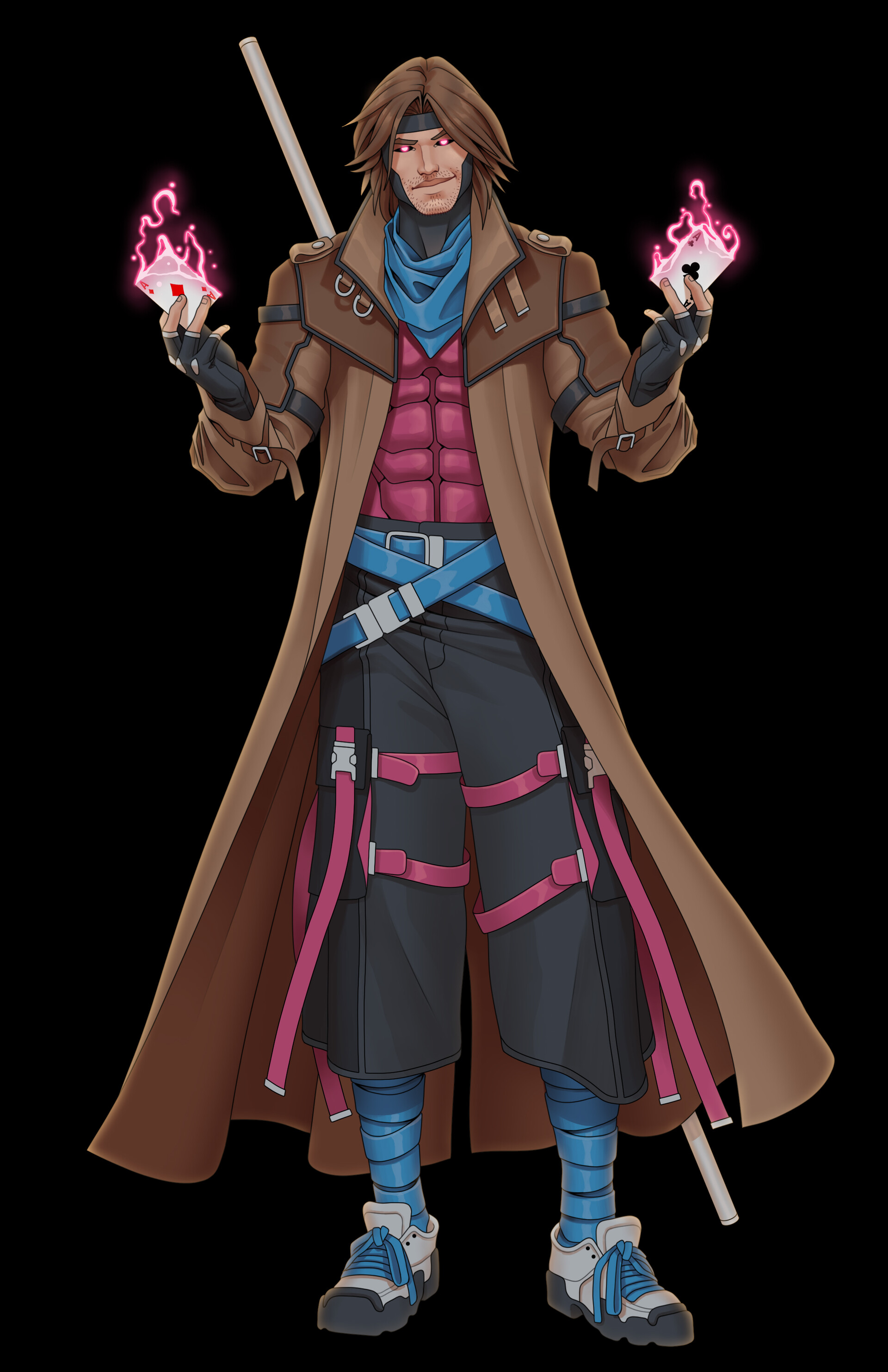 Marvel vs Capcom Fanart: Gambit by Anthony Amorose - MyConfinedSpace