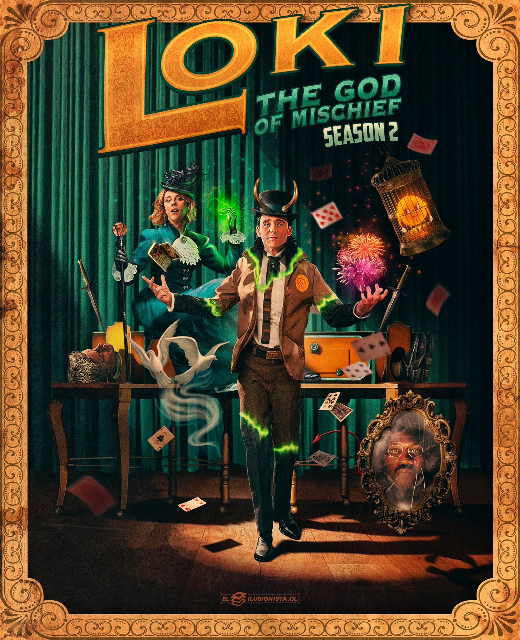 Loki season 2 fan poster [art by César Castillo Marquez] - MyConfinedSpace