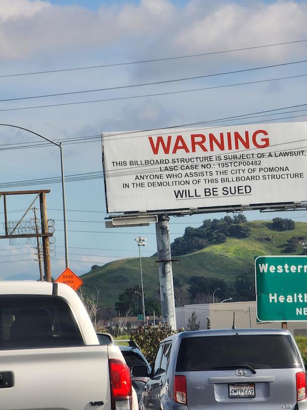 Warning Billboard - MyConfinedSpace