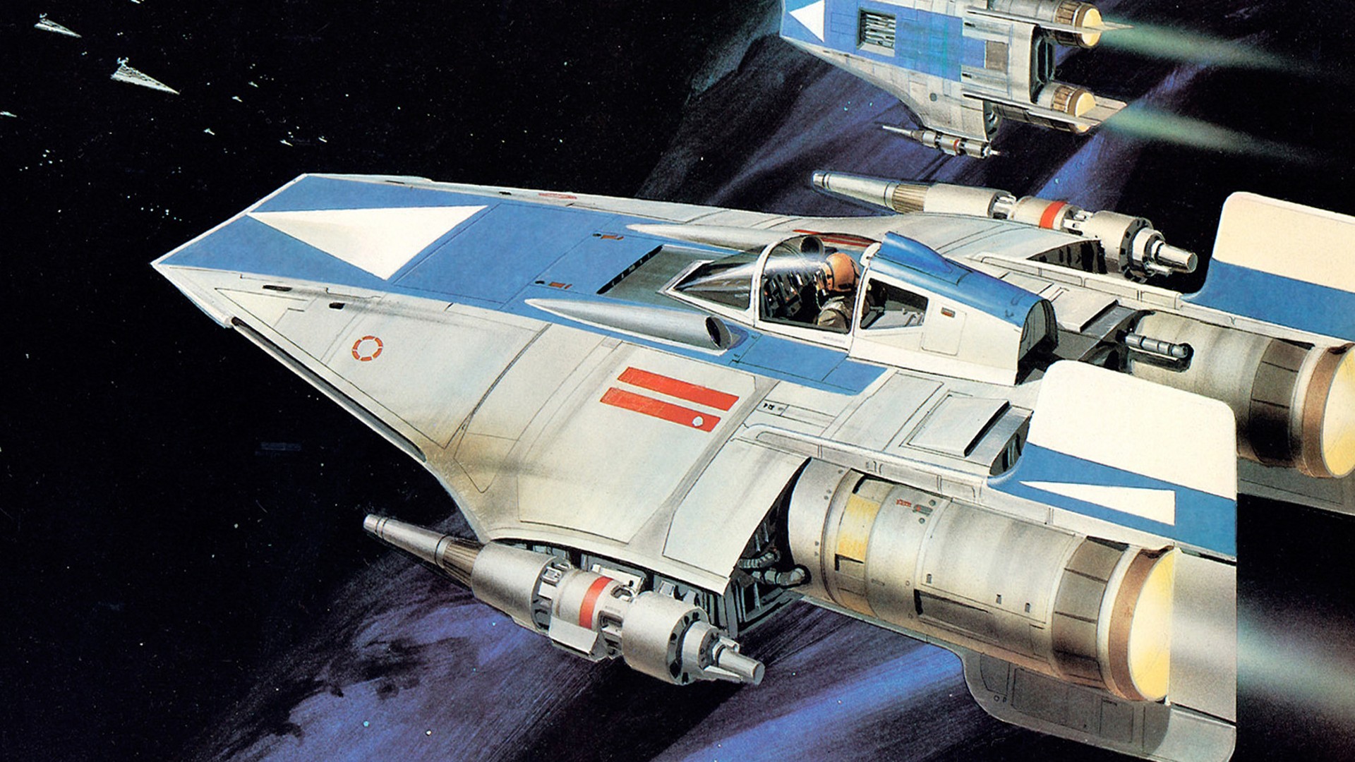 Ralph McQuarrie’s original A-Wing design. - MyConfinedSpace