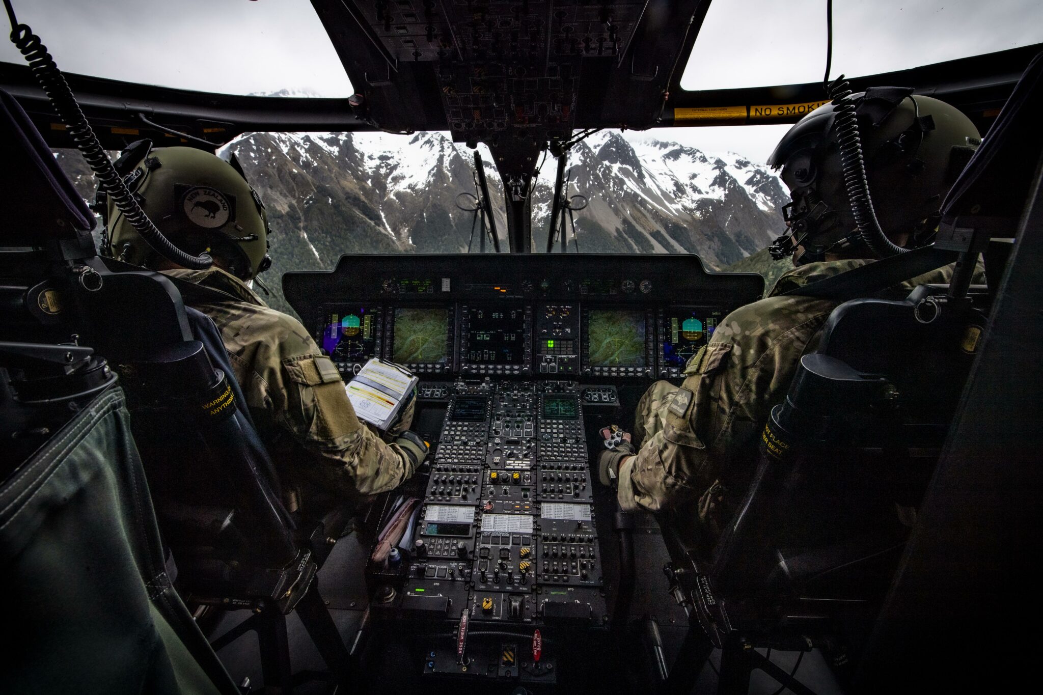 Cockpit of a New Zealand NH90 Helicopter. Credit: New Zealand Defence ...