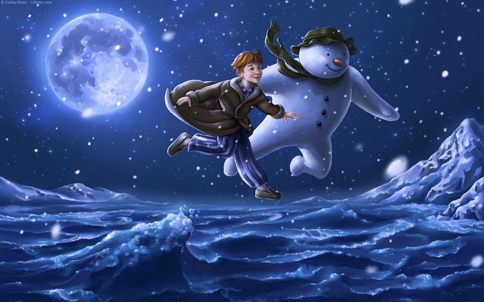 The Snowman - link and wallpaper - MyConfinedSpace