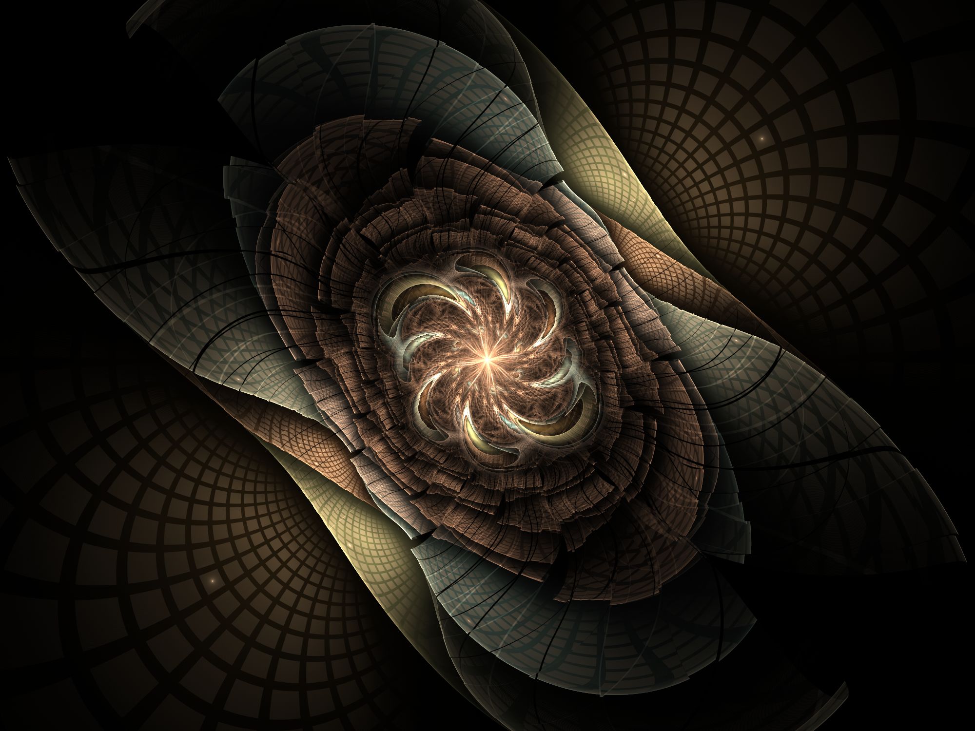Dark fractal wallpaper - MyConfinedSpace