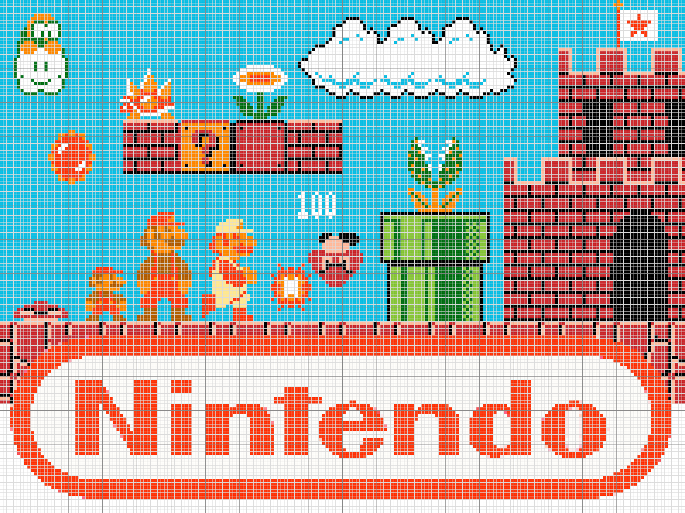Mario Pixel Map - MyConfinedSpace MyConfinedSpace