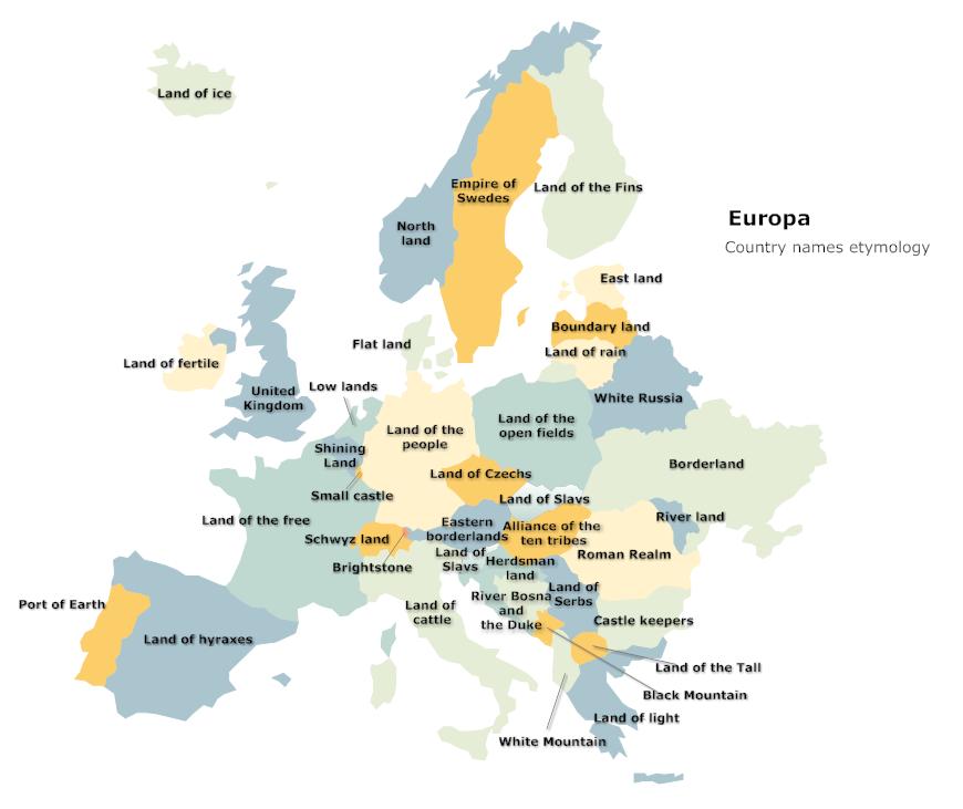 Country name etymology - Europa - MyConfinedSpace