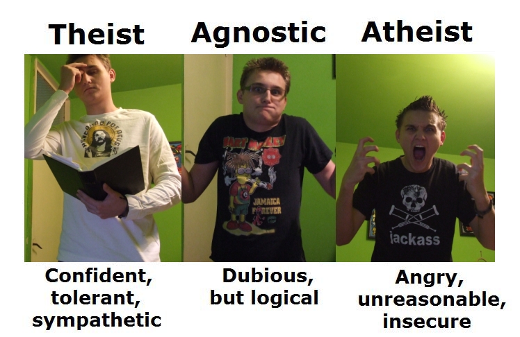 Difference Between Theists, Agnostics and Atheists (lamb version ...