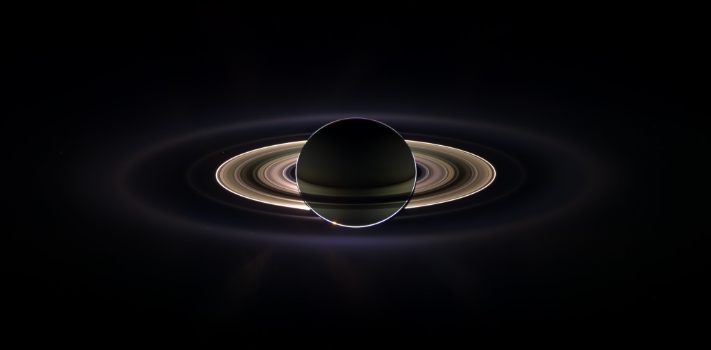 Saturn backlit during a solar eclipse | MyConfinedSpace