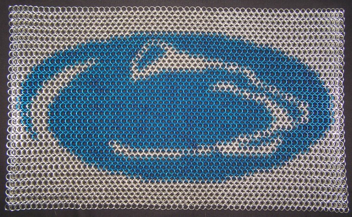 Chainmaille Inlay (PSU logo) - MyConfinedSpace