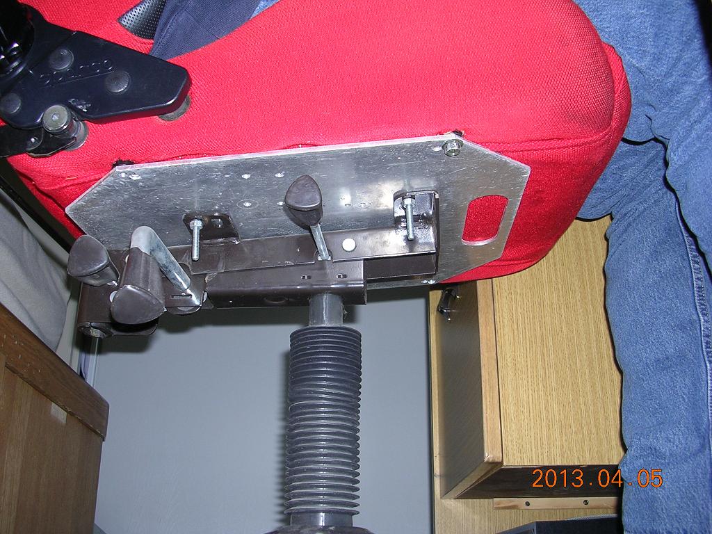 How I attached a bucket 4 point harness racing seat to a desk chair ...