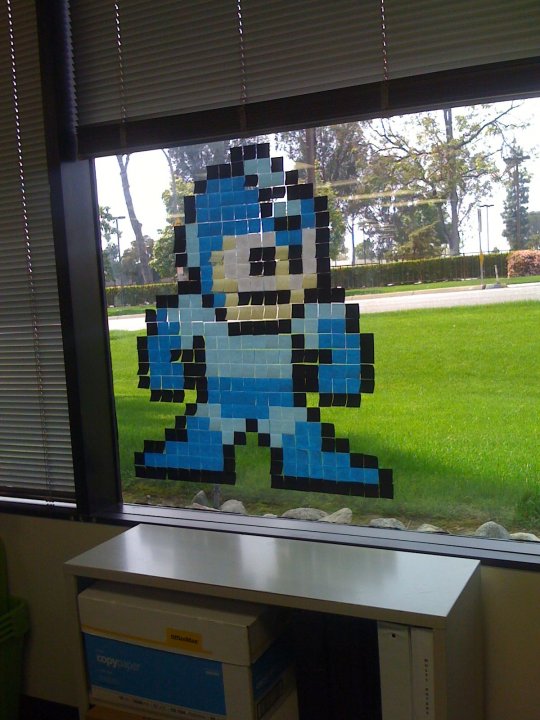 Post It Note Megaman - MyConfinedSpace